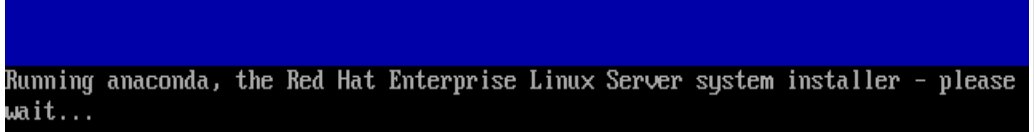 Kickstart installation hang at ' Running anaconda, the Red Hat ...