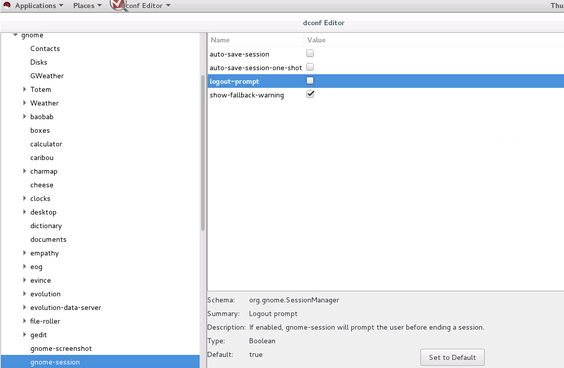 How to disable logout prompt in GNOME Desktop? - Red Hat Customer Portal
