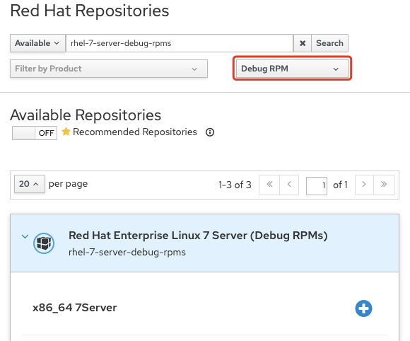 How to find the debug repository and enable it in Satellite web UI? - Red Hat Customer Portal