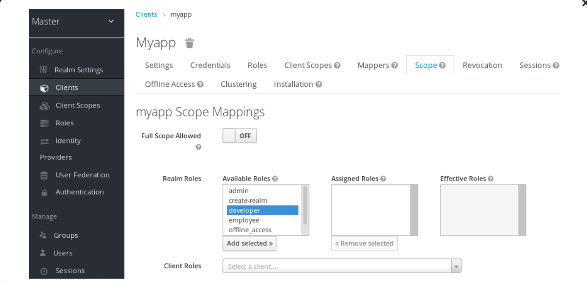 What is the meaning "Full Scope Allowed" set to ON or OFF ? - Red Hat ...