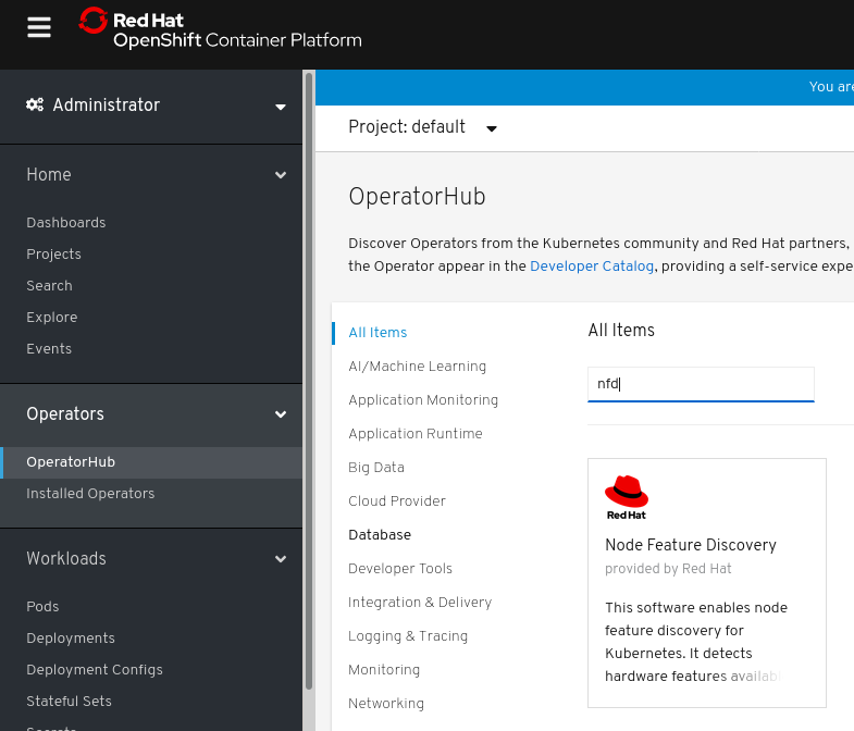 How to enable Node Feature Discovery in Red Hat OpenShift Container ...