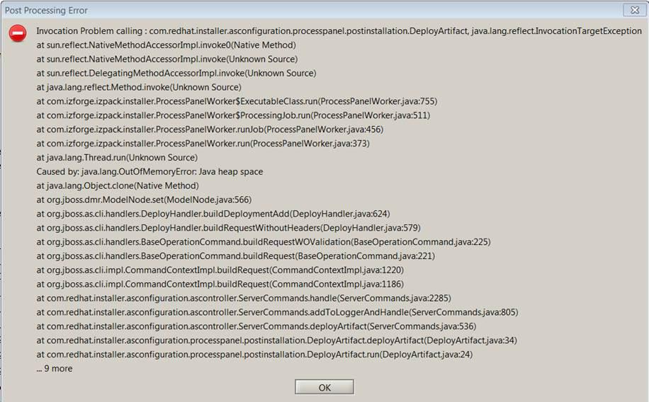 "OutOfMemoryError: Java heap space" Exception during BRMS / BPMS ...