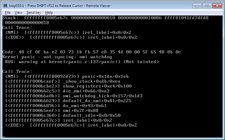NMI_watchdog panics the system during boot time - Red Hat Customer Portal