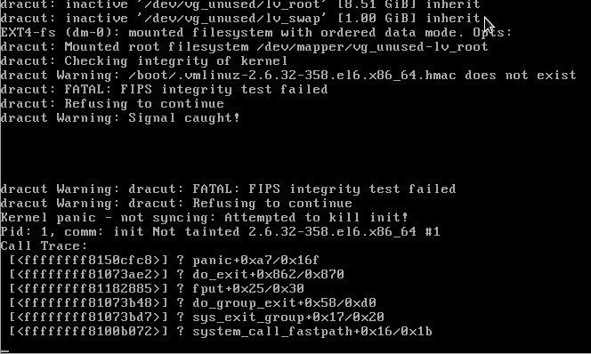 RHEL6 kernel panics on boot when fips mode is enabled - Red Hat ...