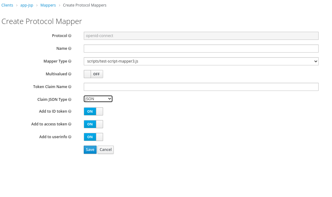 How to use script mappers with RH-SSO 7.6 ? - Red Hat Customer Portal