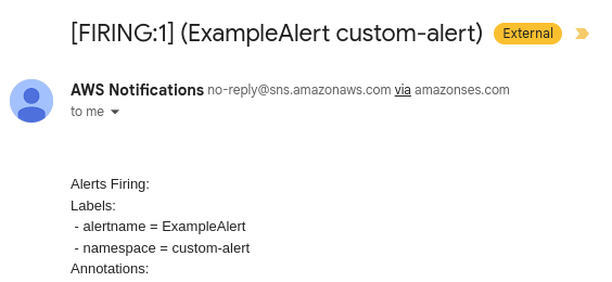 How to setup up SNS receivers and rules for user-defined projects in ...