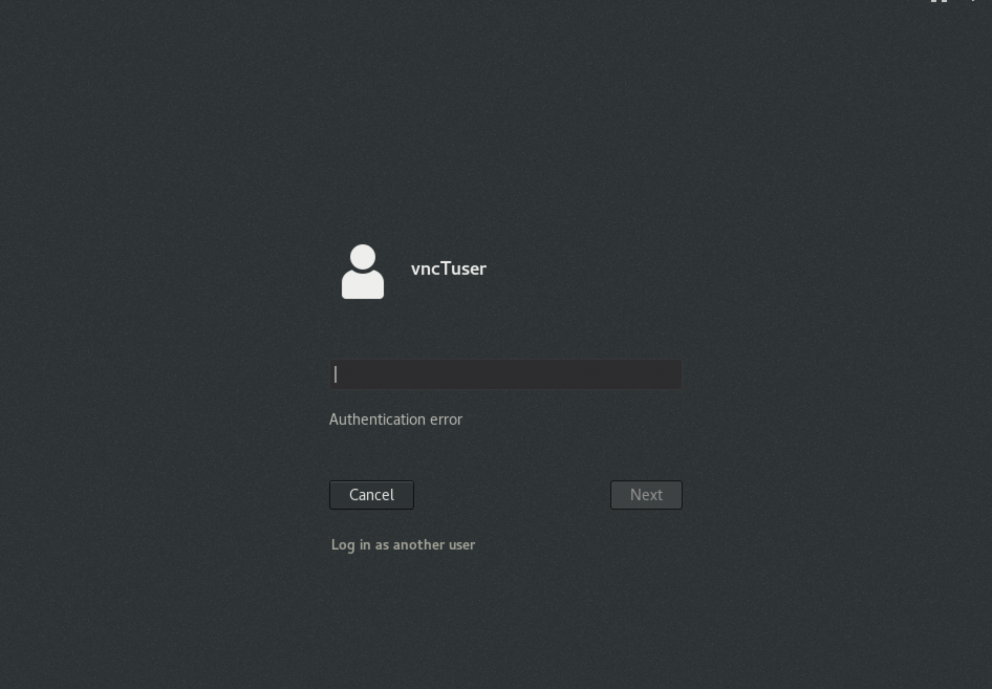In a vnc session, user can not input password at gnome login screen ...
