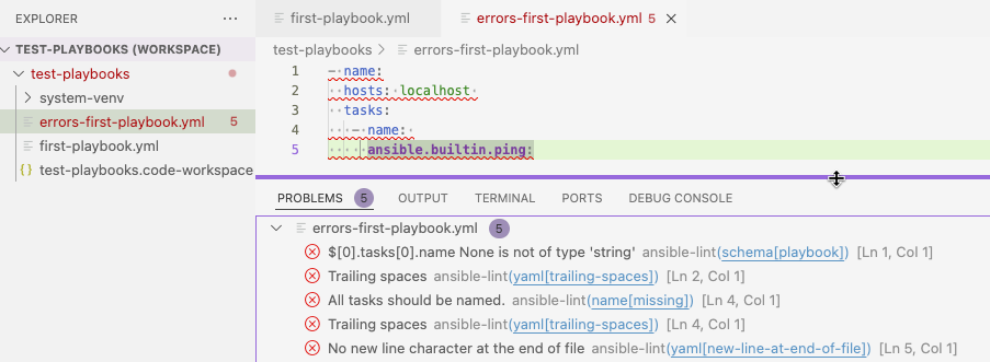 Chapter 6. Writing and running a playbook with Ansible development ...