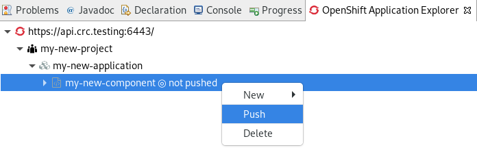 Chapter 5. OpenShift basics in CodeReady Studio | Getting Started with CodeReady Studio Tools ...