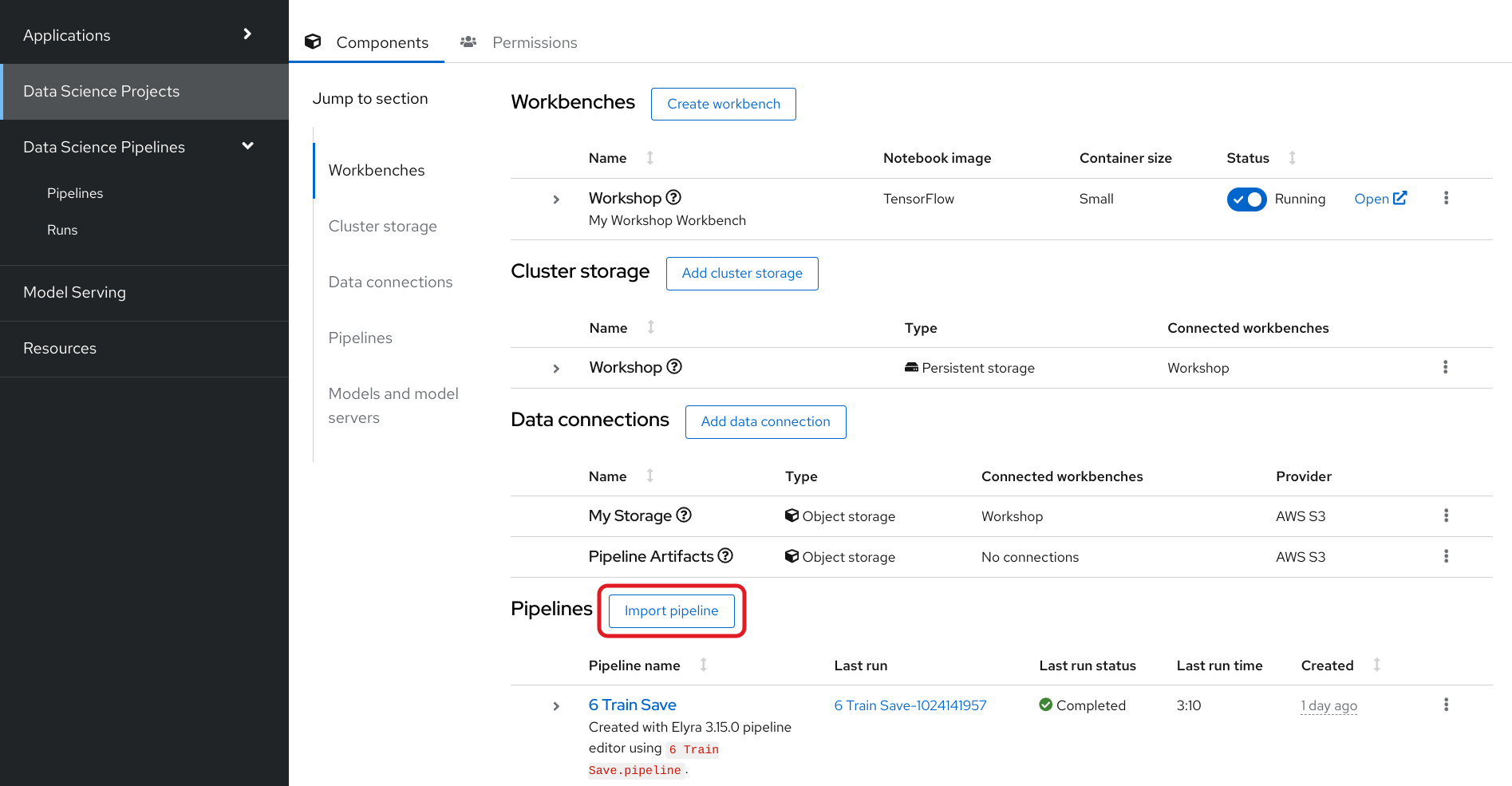 5.2. Python 코드에서 생성된 데이터 사이언스 파이프라인 실행 | OpenShift AI tutorial - Fraud ...