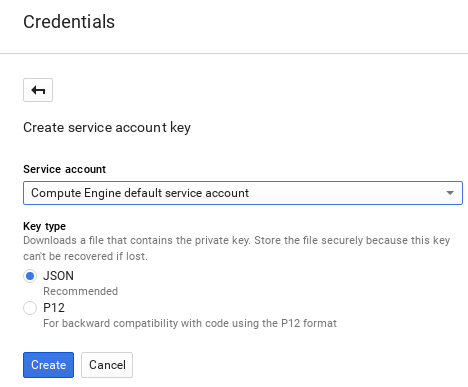 Chapter 3. Create and Download the GCS Credentials File | Google Cloud Backup Guide | Red Hat ...