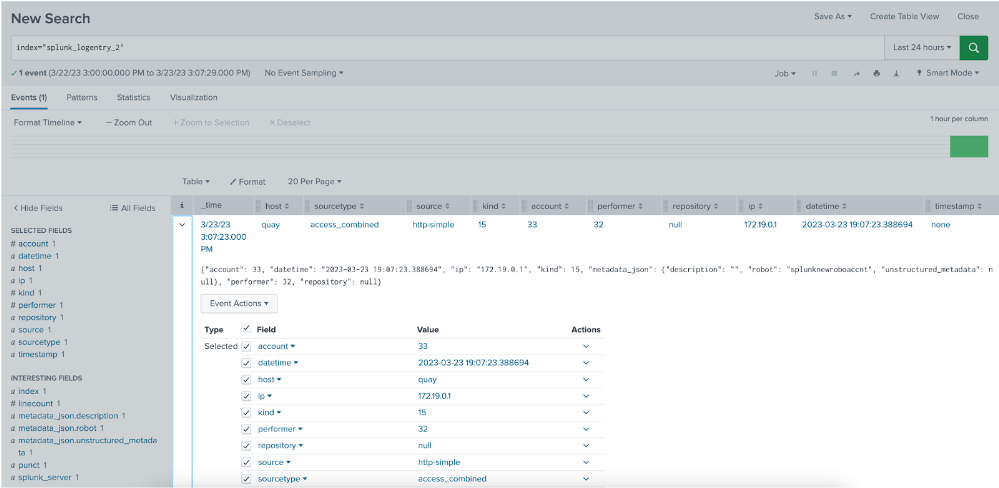 6.2. Splunk のアクションログストレージの設定 Red Hat Quay 3 | Red Hat Customer Portal