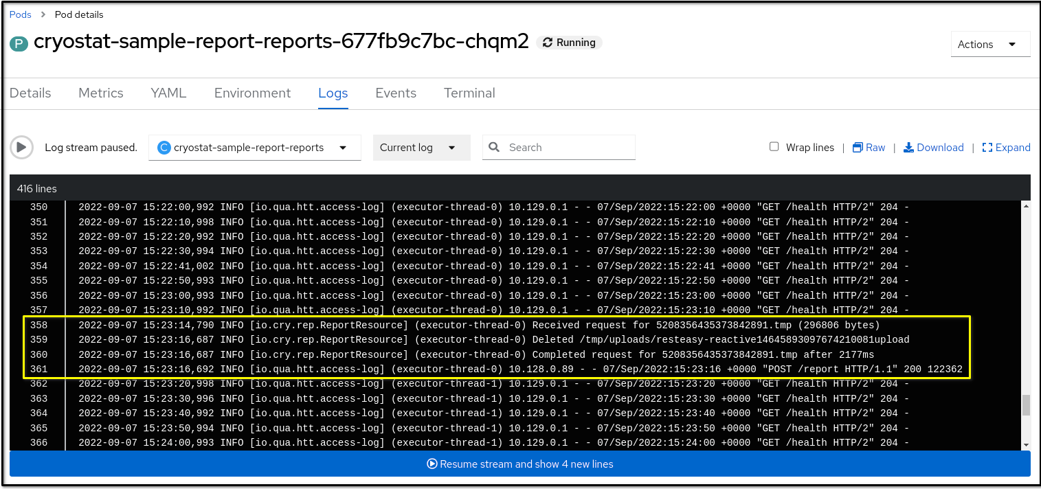 在 Cryostat 上配置 sidecar 容器 | Red Hat build of Cryostat | 4 | Red Hat Documentation