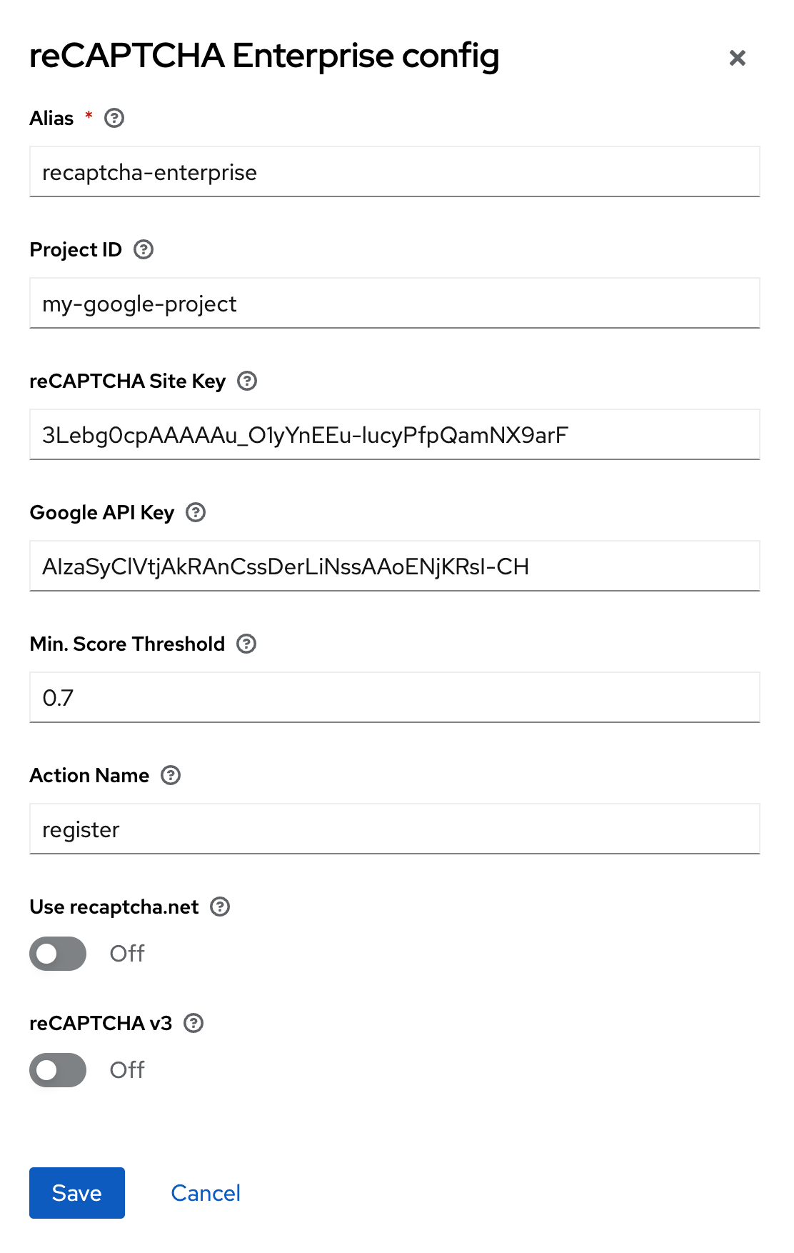 5.11. reCAPTCHA の有効化 | サーバー管理ガイド | Red Hat build of Keycloak | 26.0 | Red Hat Documentation
